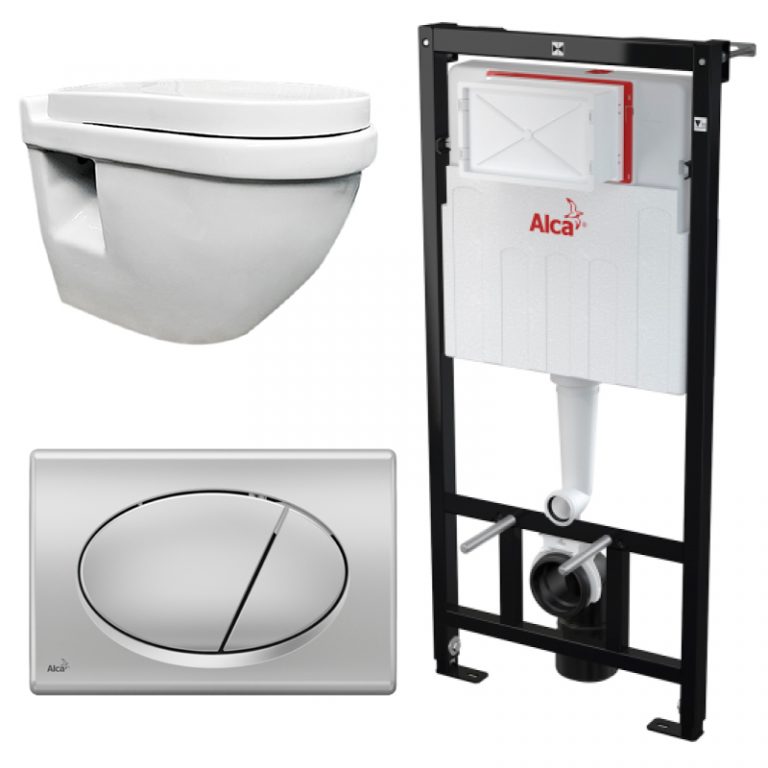 Kit Tanque Oculto A101, Taza Suspendida WC010 y Pulsador M71 Tecnobath ...