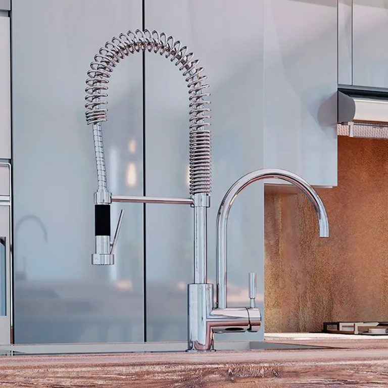 Monomando para Fregadero Profesional Doble Dos Tipos de Chorro Gourmet ...