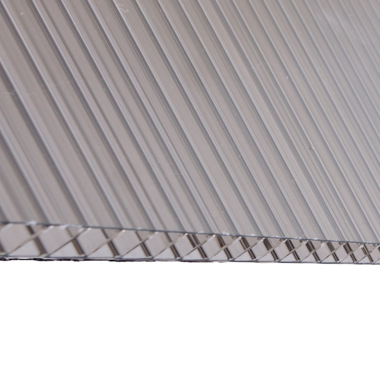 Lamina de Policarbonato Celular 6 mm 1.22 x 2.44 metros Humo Garen ...