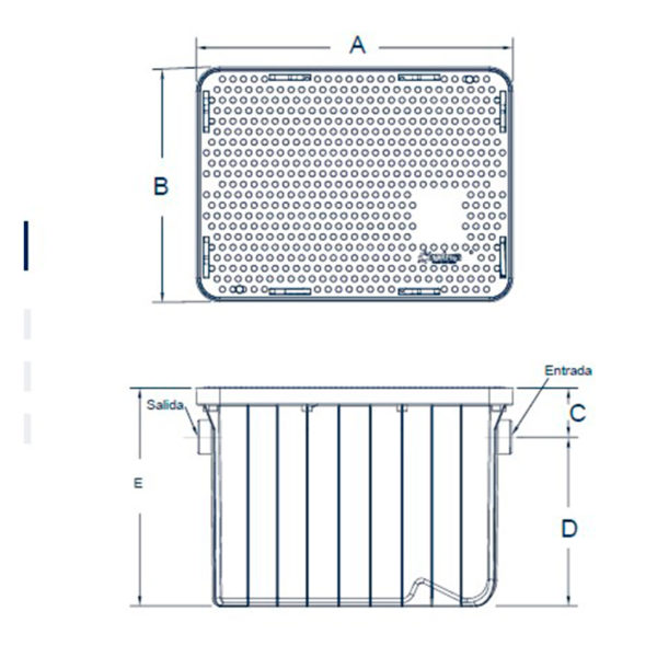 Trampa de Grasa Polietileno 15 GPM Coflex GT-015 – Bricomark